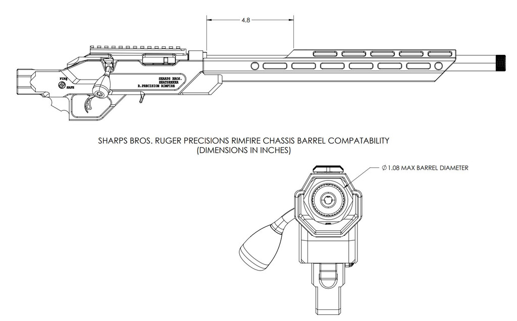 South Paw Draw® |Heatseeker Chassis | Ruger Precision Rimfire | .22LR